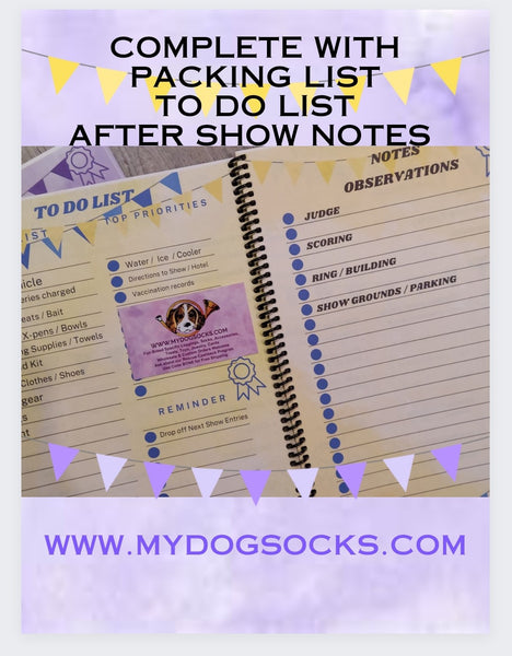 Dog Show Planner Book, 3 Versions for Conformation, Obedience / Rally