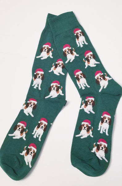 Beagle Foxhound Harrier Christmas Holiday Dog Socks